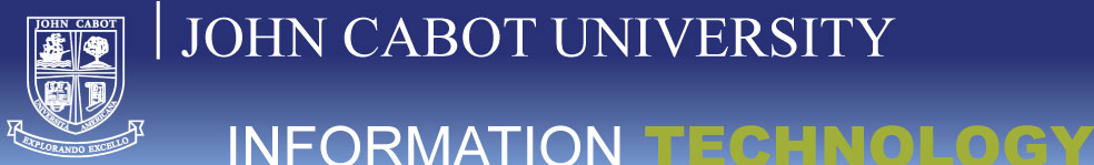JCU - INFORMATION TECHNOLOGY SERVICES